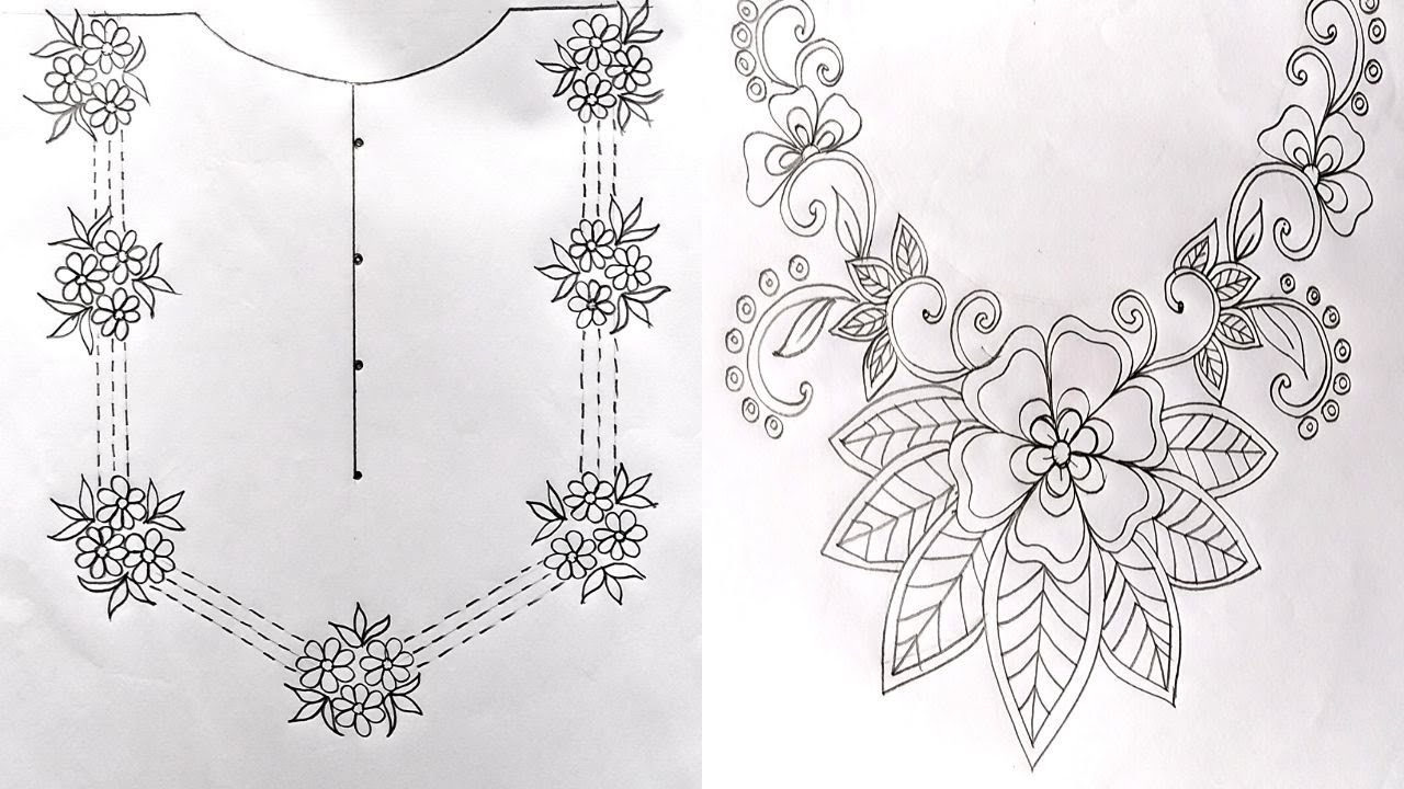 Embroidery Design Patterns For Neck - Pattern Design Ideas