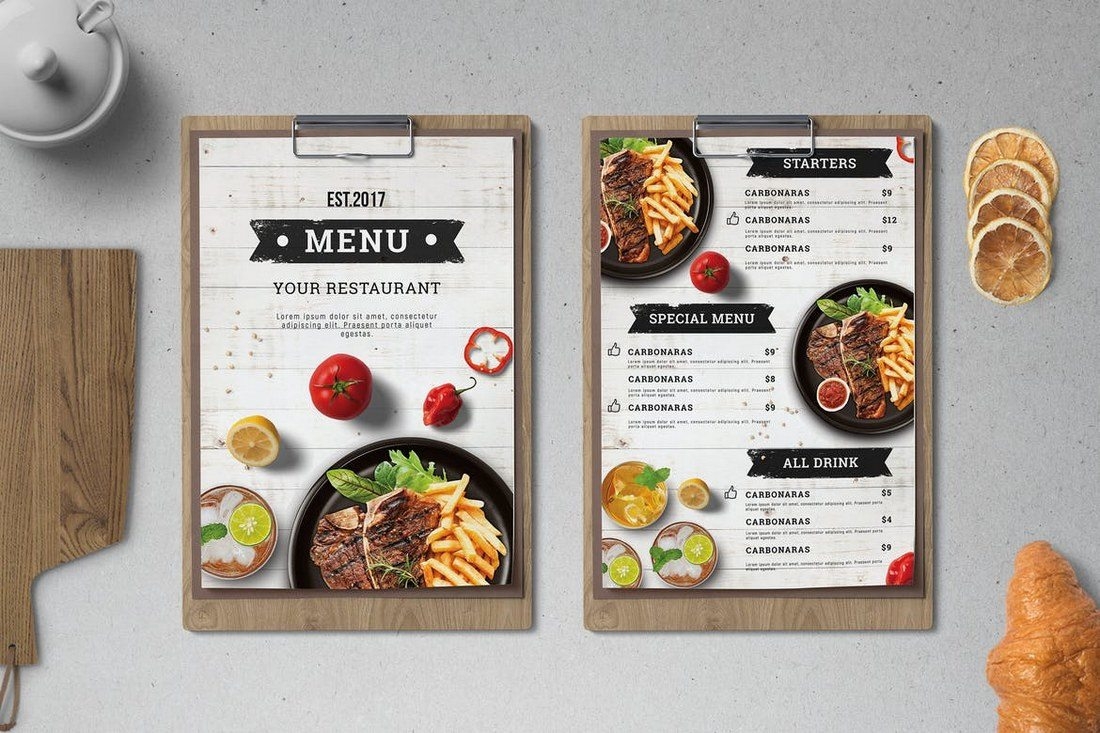 Design Ideas Restaurant Menu - Pattern Design Ideas