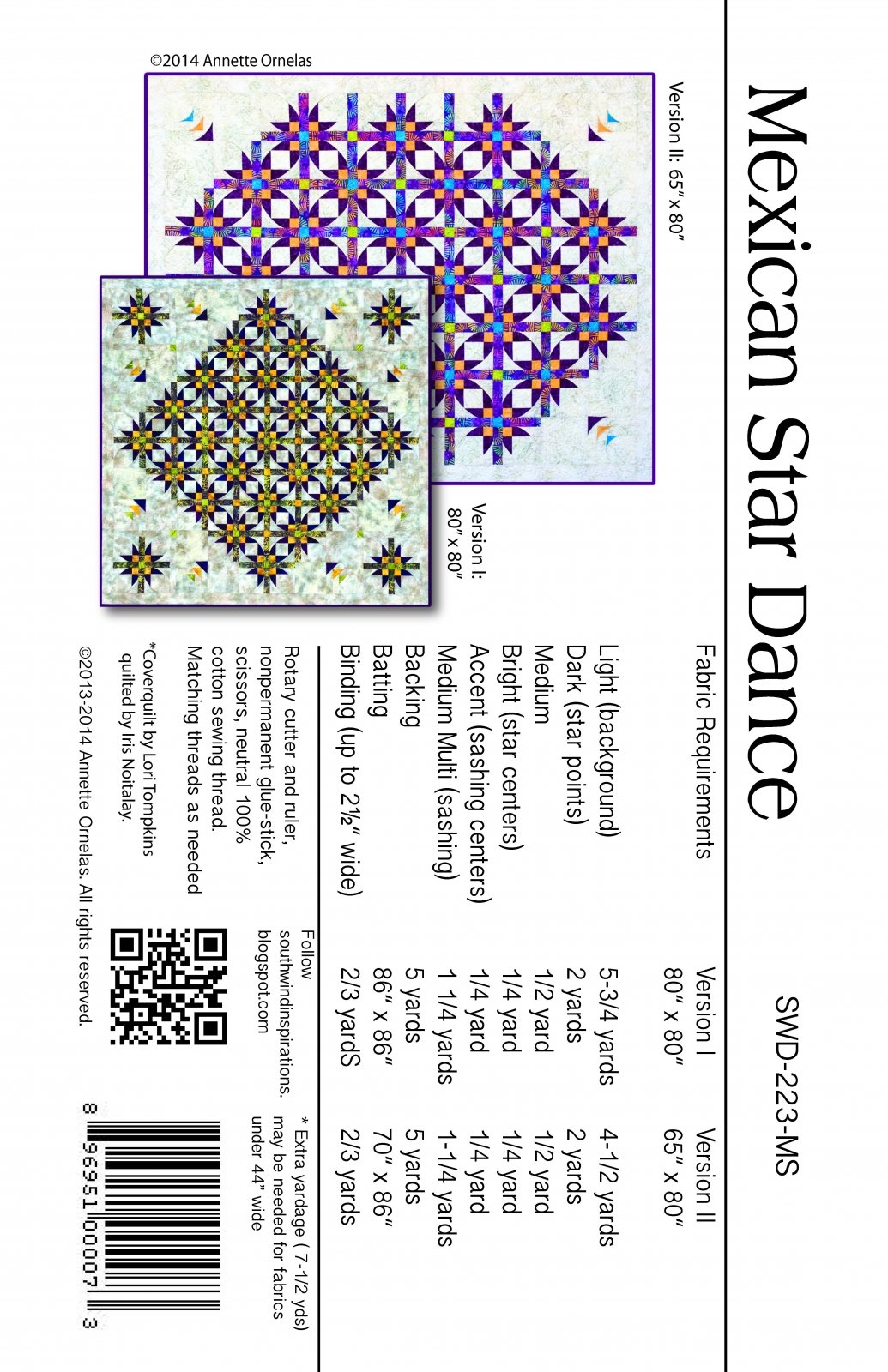 Mexican Star Quilt Pattern Southwind Designs - Pattern Design Ideas